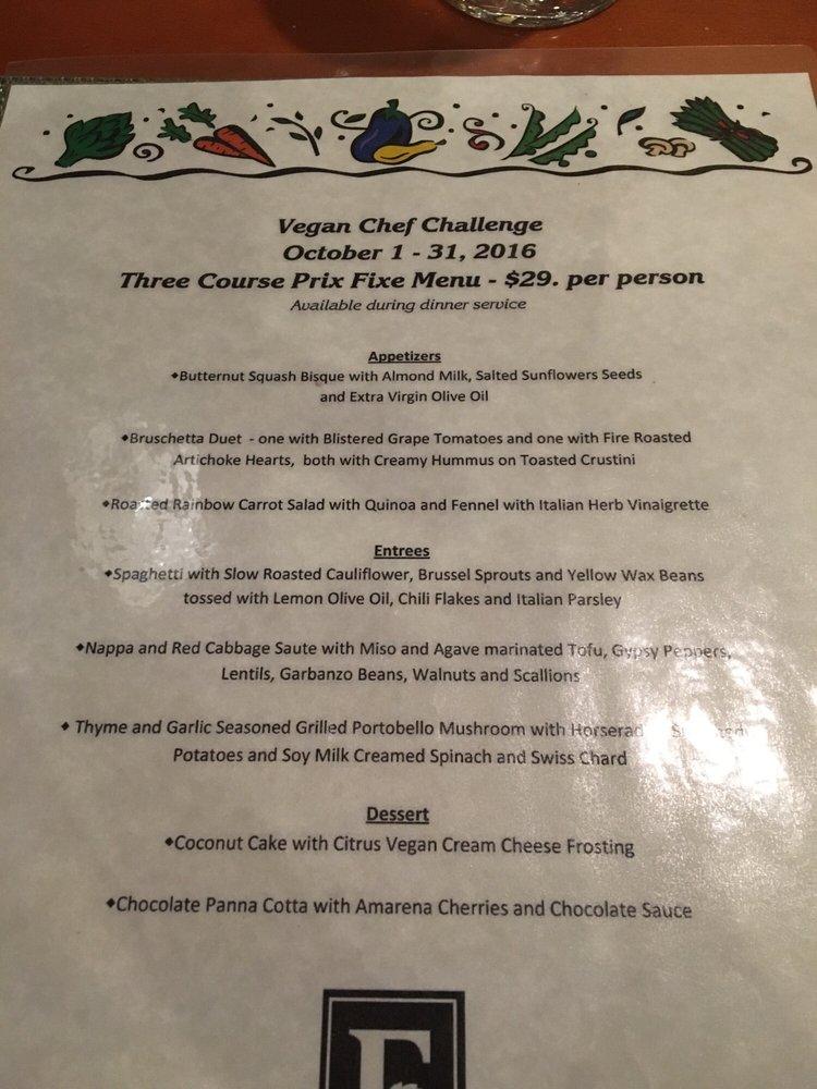 Menu at Tower Bridge Bistro restaurant, Sacramento