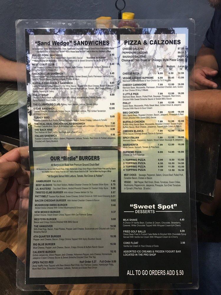 Menu at Twisted Sports Bar & Grill, Dalhart