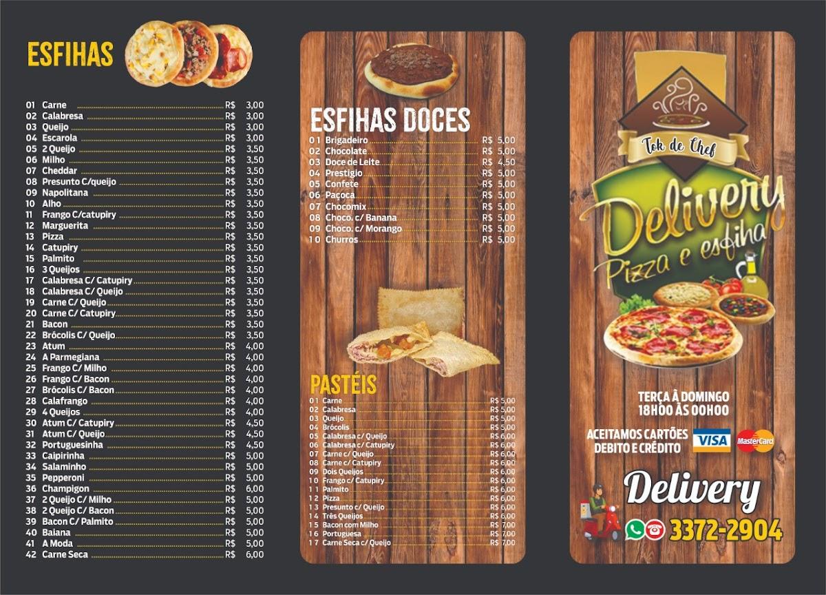 Menu em TOK DE CHEF. restaurante, Cubatão