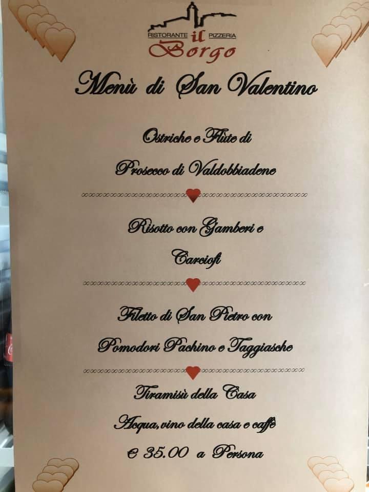 Menu da Il Borgo pizzeria, Milano, Via Fratelli Zoia
