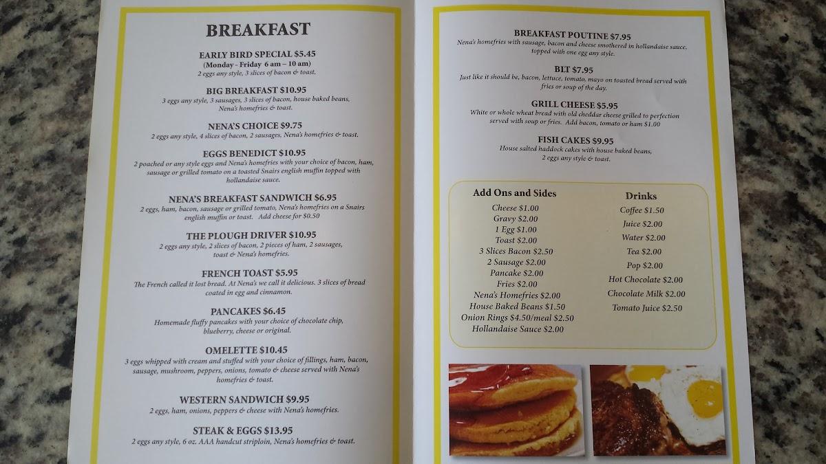 Menu at Nena's Breakfast House by Frankey restaurant, Dartmouth