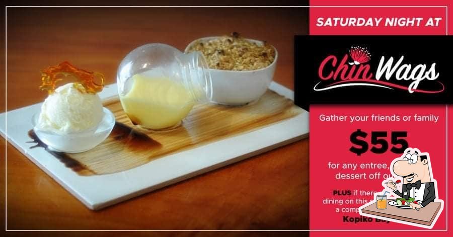 Chin Wags Restaurant in Clarks Beach - Restaurant menu and reviews