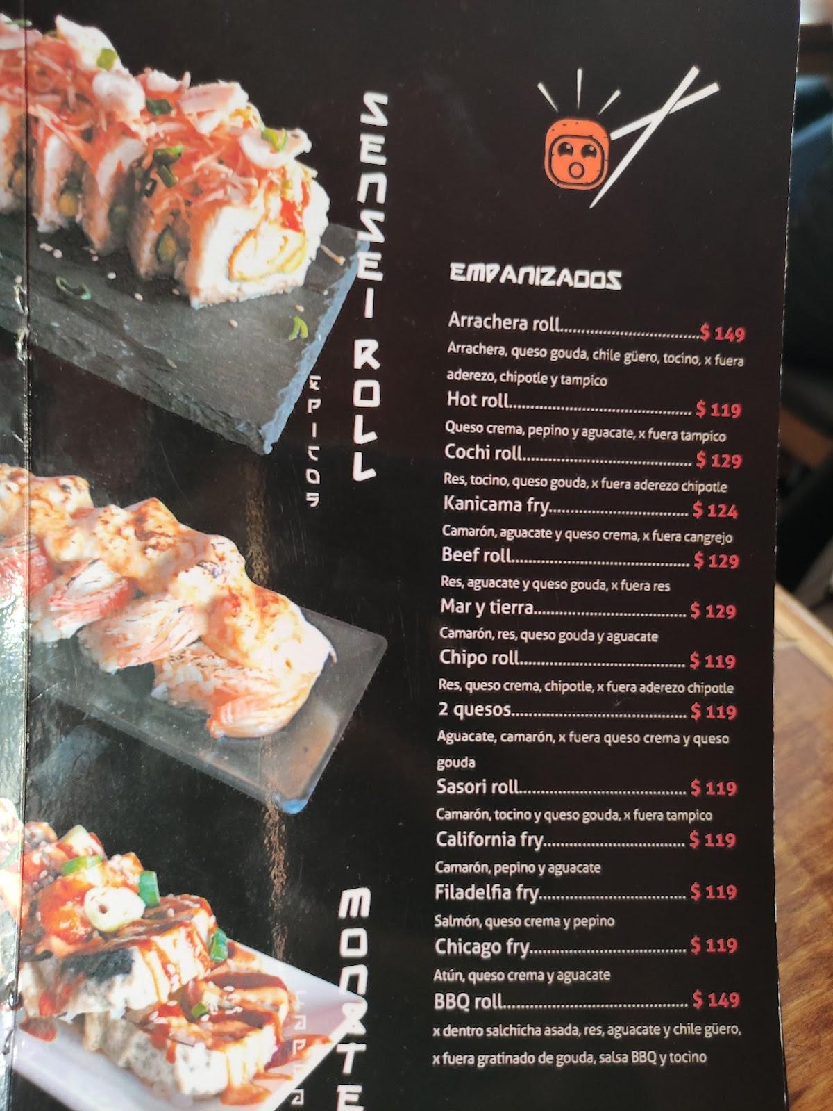 Carta del restaurante Tora Sushi, Aguascalientes