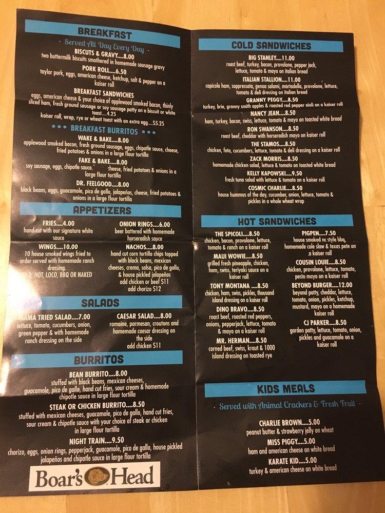 Menu at Waves Market & Deli restaurant, Waves
