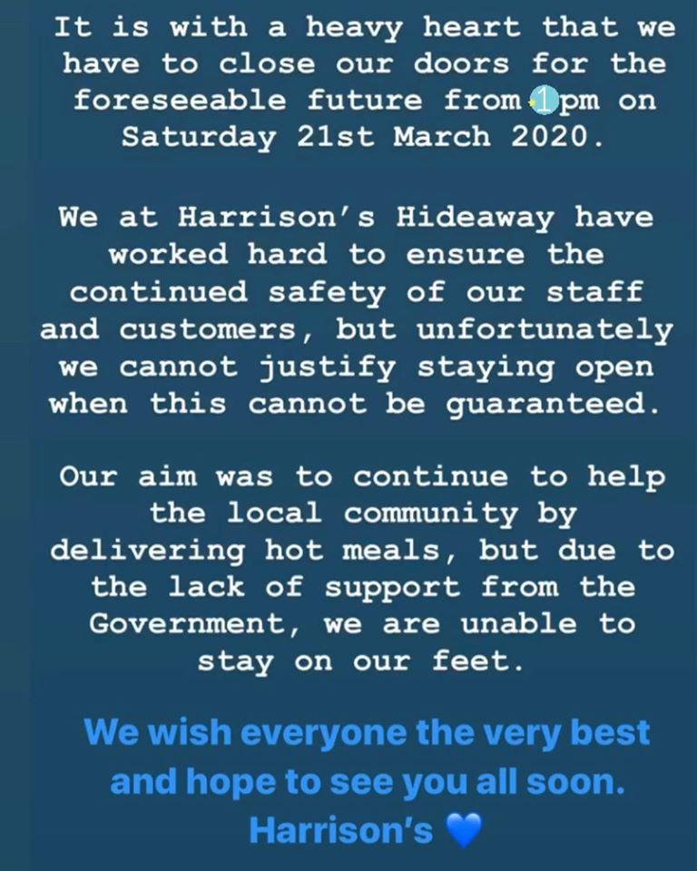 Menu at Harrison's Hideaway fishing tackle, bait & Café restaurant, Brigg