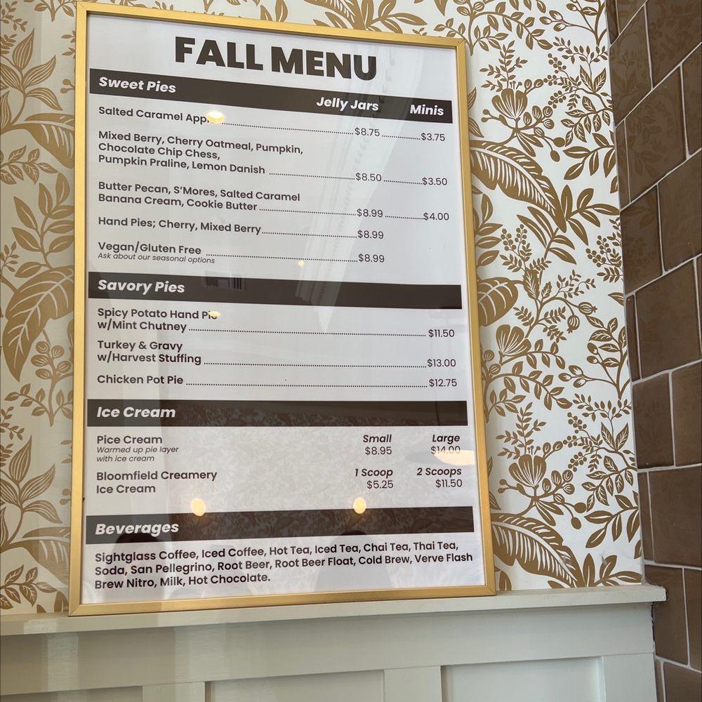 Menu at I Like Pie Bakeshop desserts, Pasadena