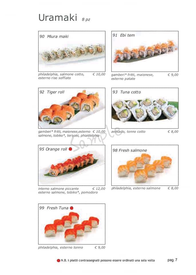 Menu da Kiyomi suzzara ristorante, Suzzara