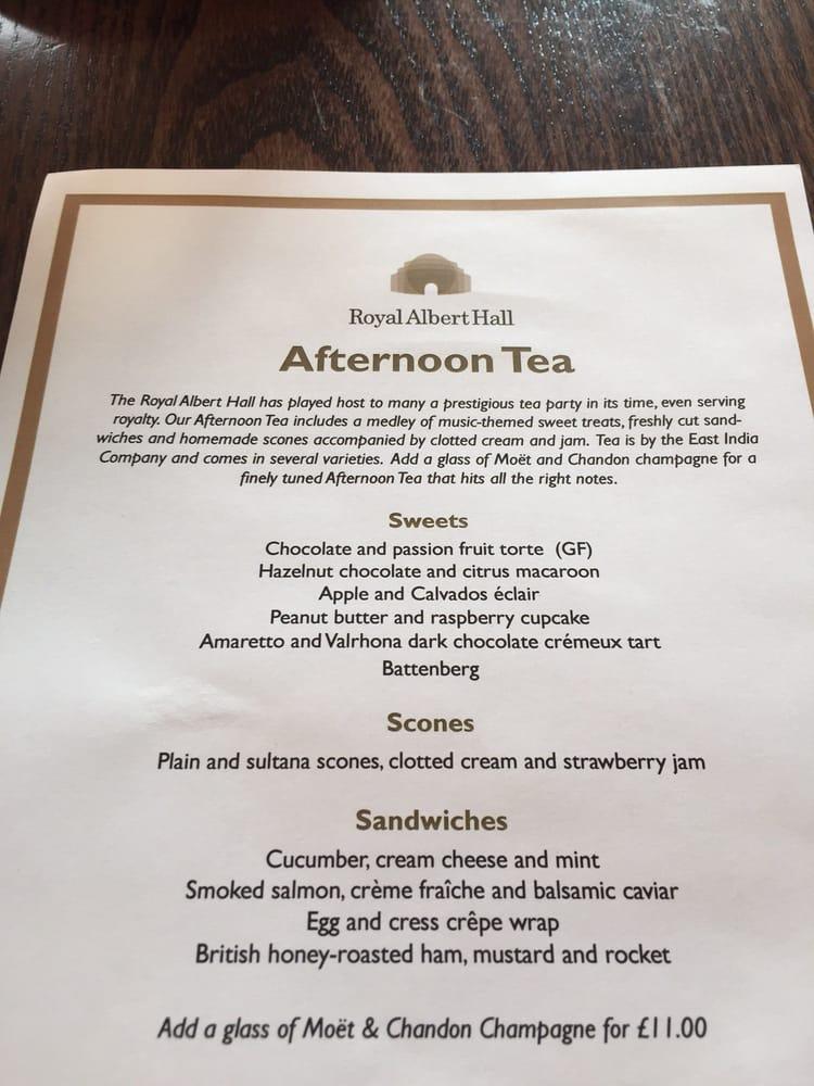 Menu at Verdi - Italian Kitchen at the Royal Albert Hall restaurant, London