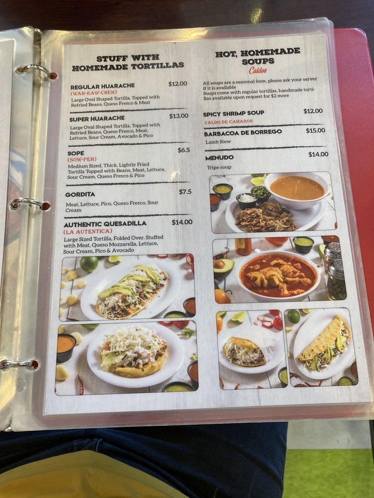 Carta del restaurante Cali Spartan Mexican Kitchen, San Jose, Blossom ...