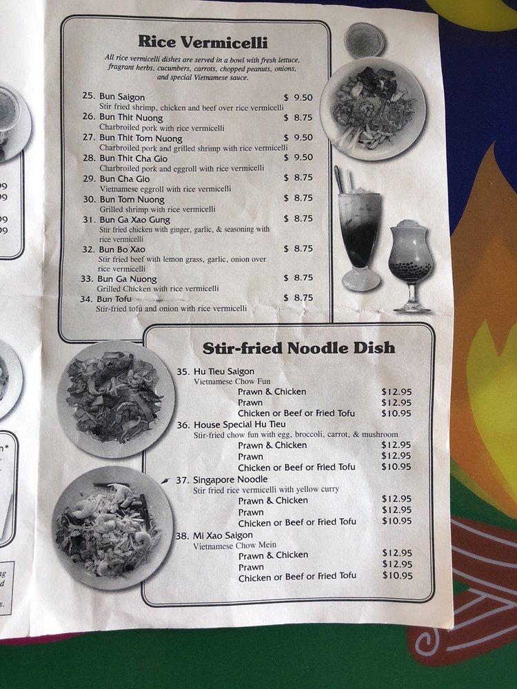 Menu at Pho New Saigon pub & bar, Port Angeles, 106 W Front St