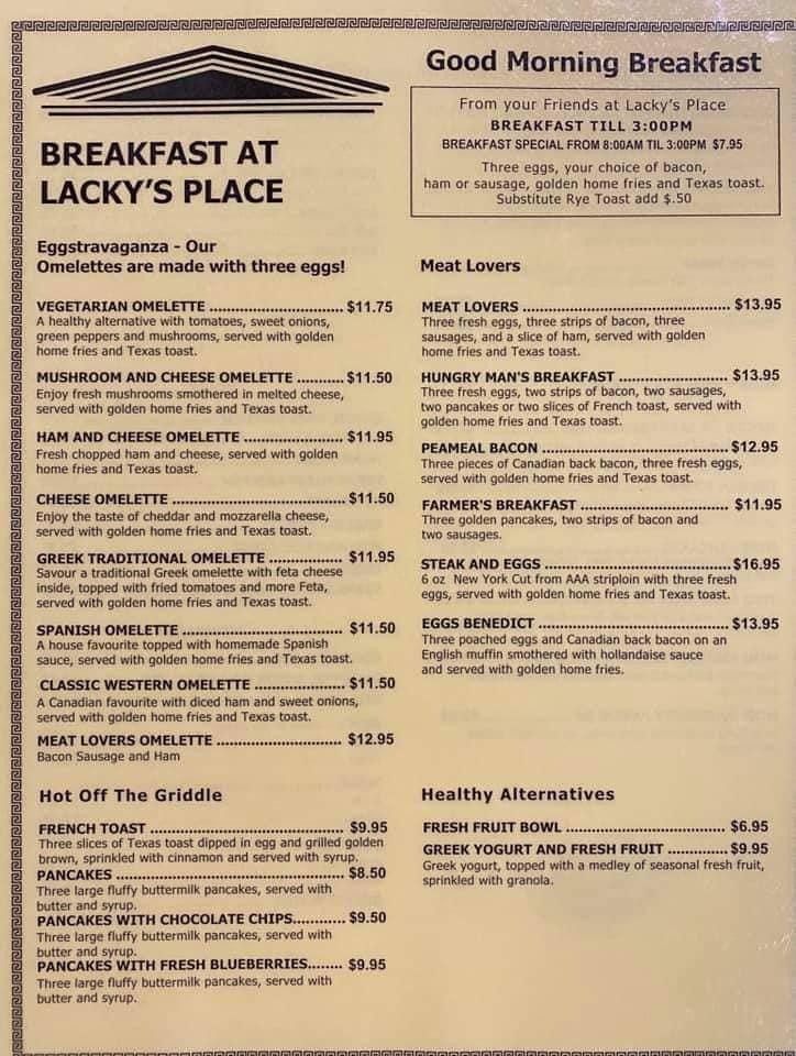 Menu at LAKI'S Family Restaurant, Smithville