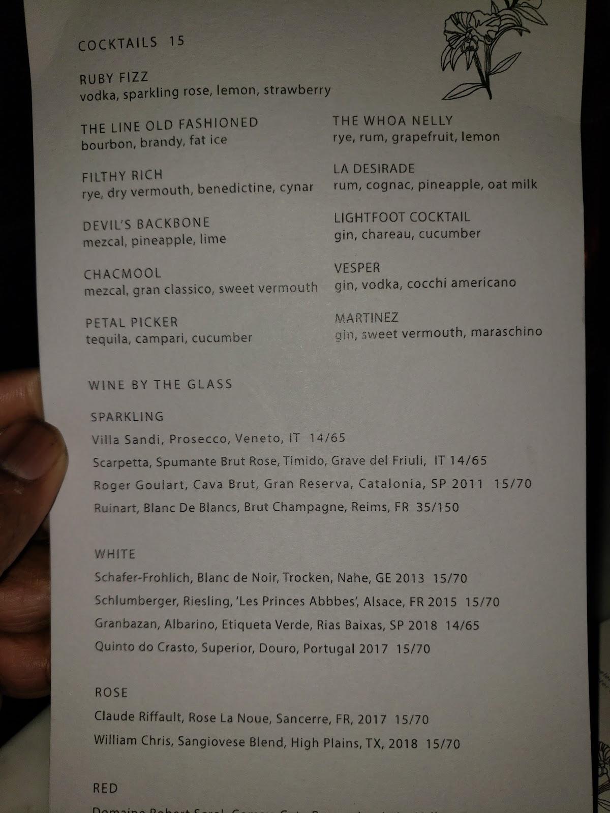Menu at Arlo Grey by Kristen Kish restaurant, Austin