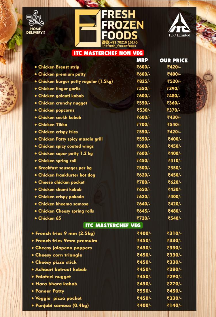 Menu at Fresh frozen food(King of Fresh Frozen Food), Mumbai