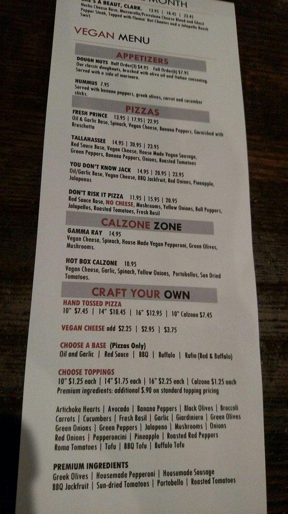 Menu at Tomato Bar Pizza Bakery, Schererville