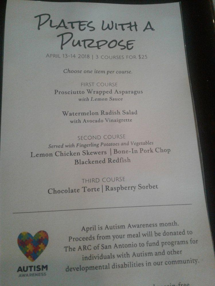 Menu at Hop & Vine restaurant, San Antonio