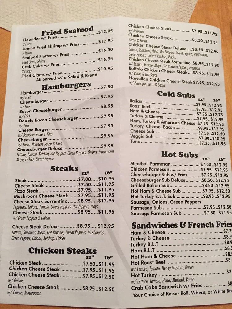 Menu at La Delizia Pizza pizzeria, Greensboro, 322 N Main St