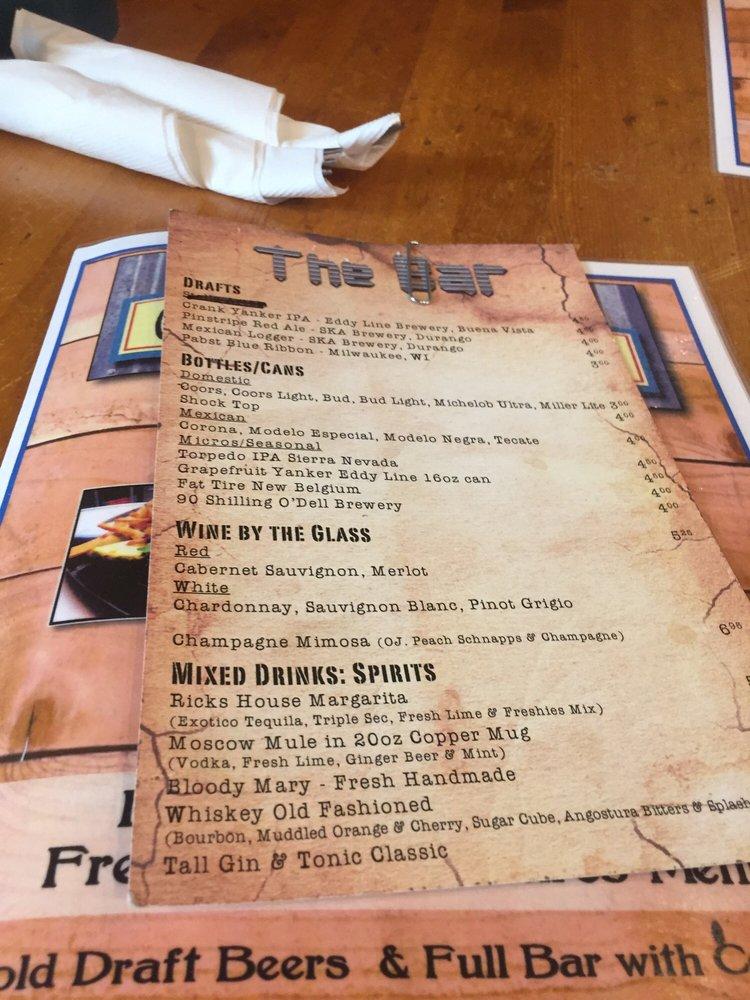 Menu at Once Upon A Sandwich restaurant, Cortez