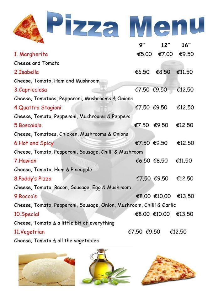 Menu at Rowan Tree Restaurant, Drumkeeran