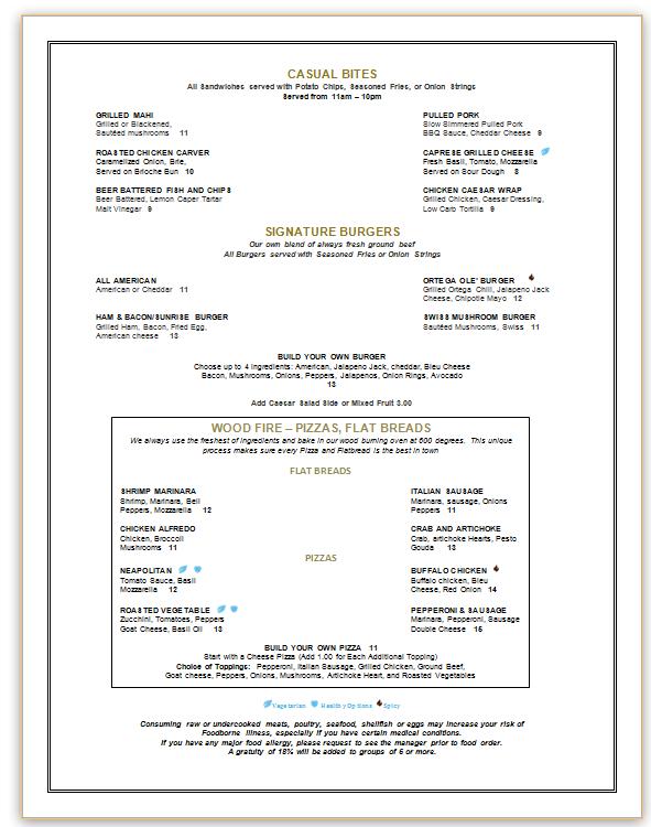 Menu at 3 Wishes Restaurant & Lounge, Cocoa Beach