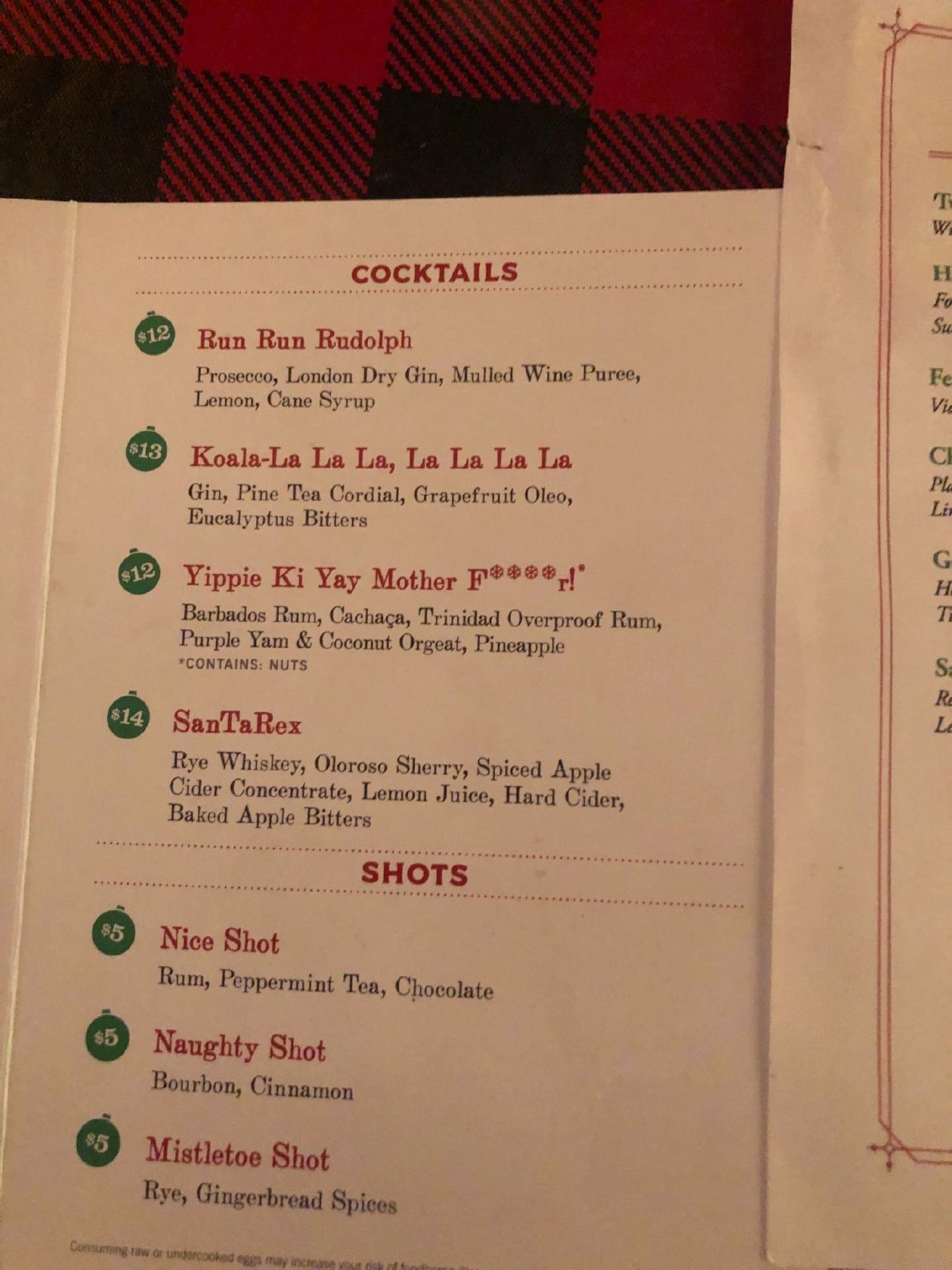 Menu at Miracle StL pub & bar, St. Louis
