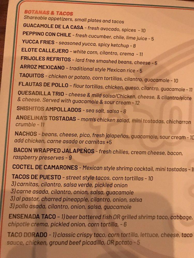 Menu at Franco's Famous pub & bar, Laguna Hills