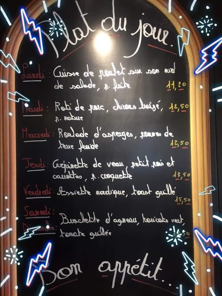 Menu au Le Régina, Liège