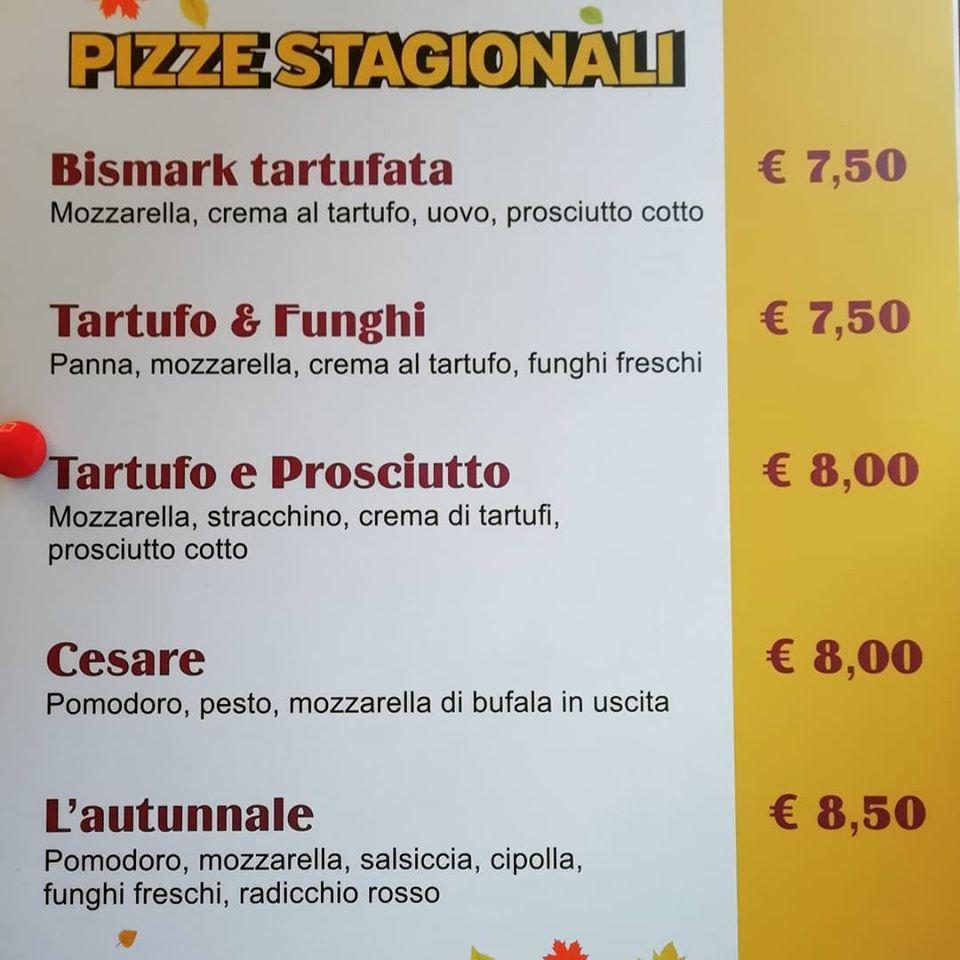 Menu da Pizza Power pizzeria, Sanremo