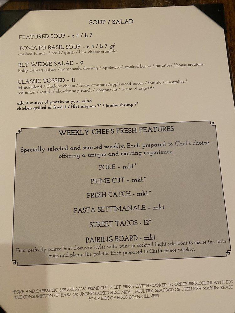 Menu at unWine'd & Tap Cedarcrest pub & bar, Acworth