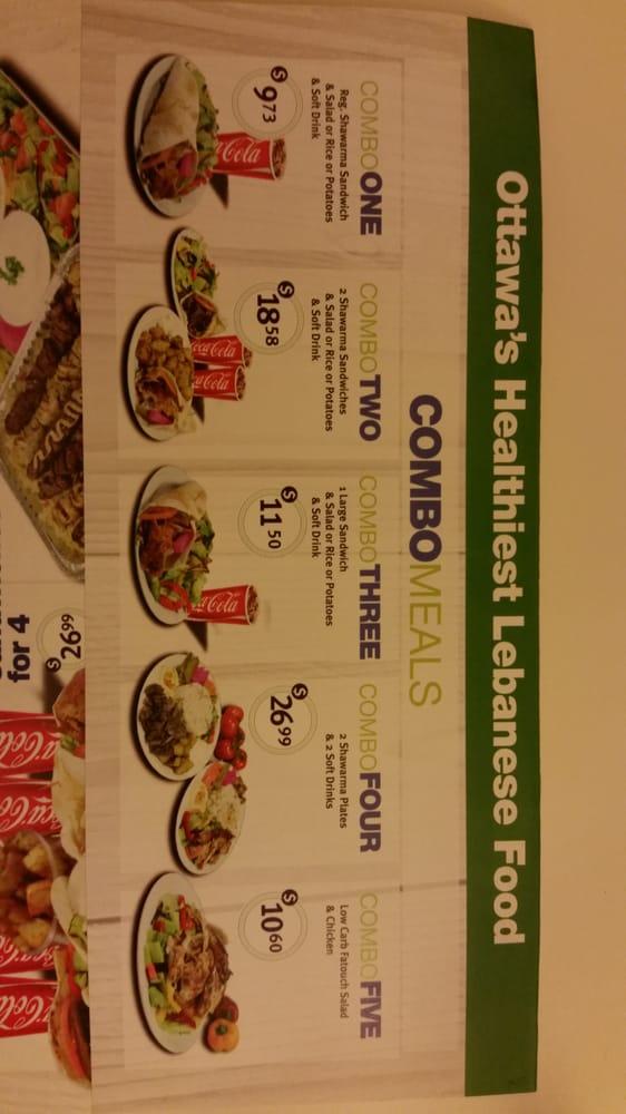 Menu at Shawarma Prince restaurant, Ottawa, 3101 Strandherd Dr