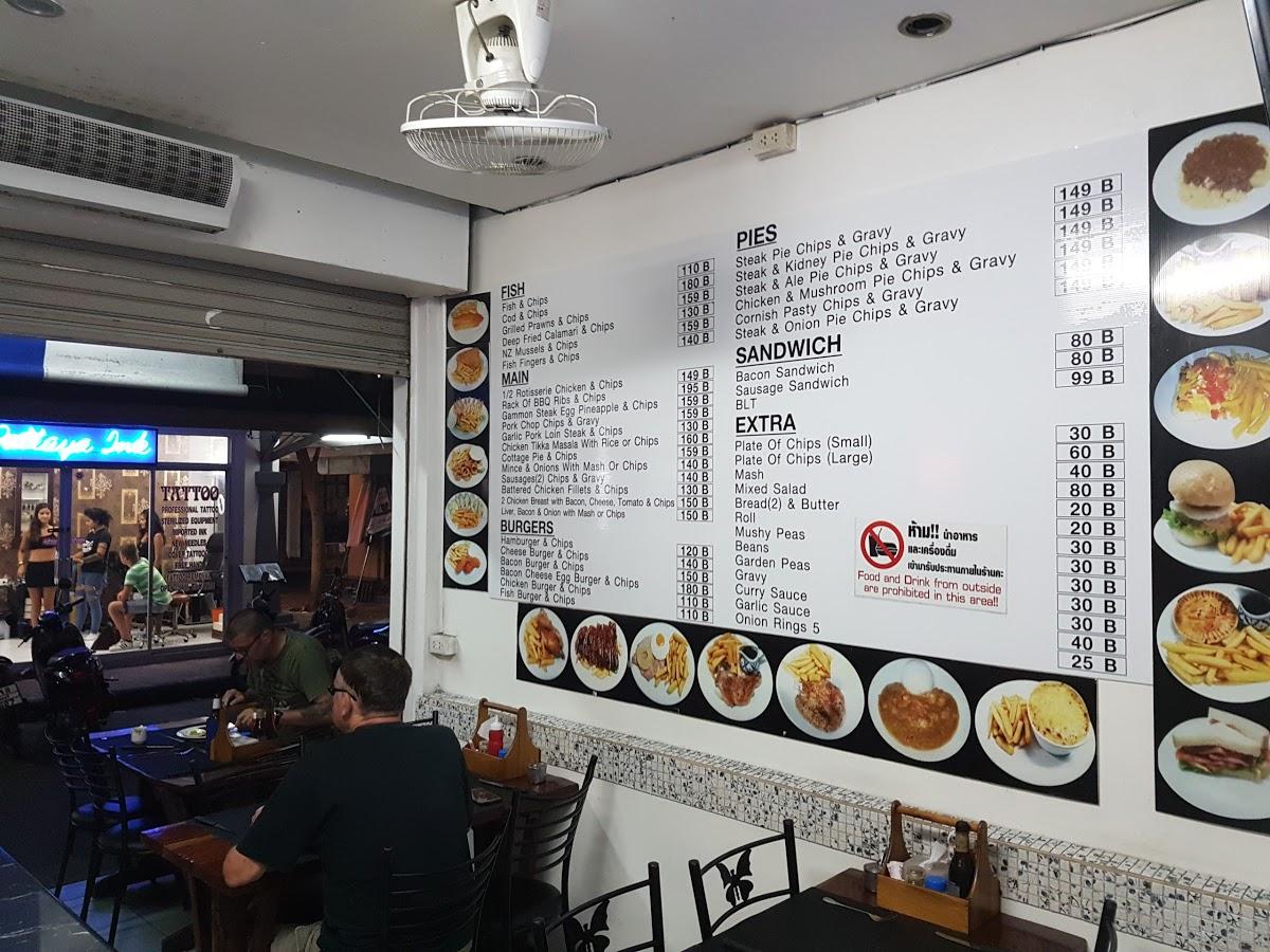 Menu at Everyday is Fryday Fish & Chips Restaurant, Pattaya City