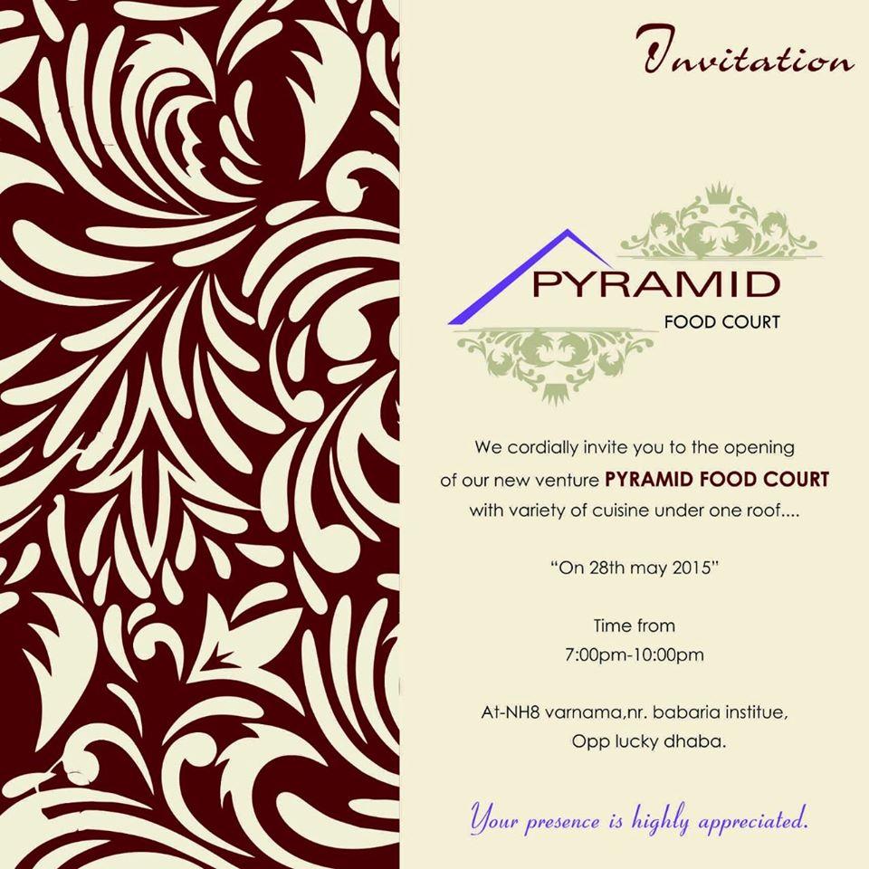 Menu at Pyramid Food Plaza & Hotels, Vadodara