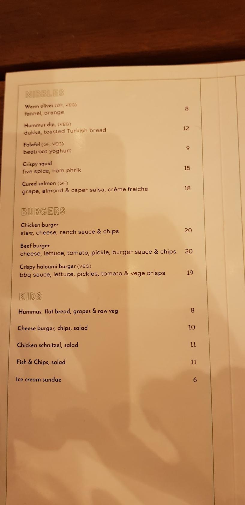 Menu at The Quarter Acre Hotel pub & bar, Applecross
