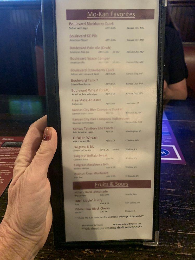 Menu at Willie's pub & bar, Atchison