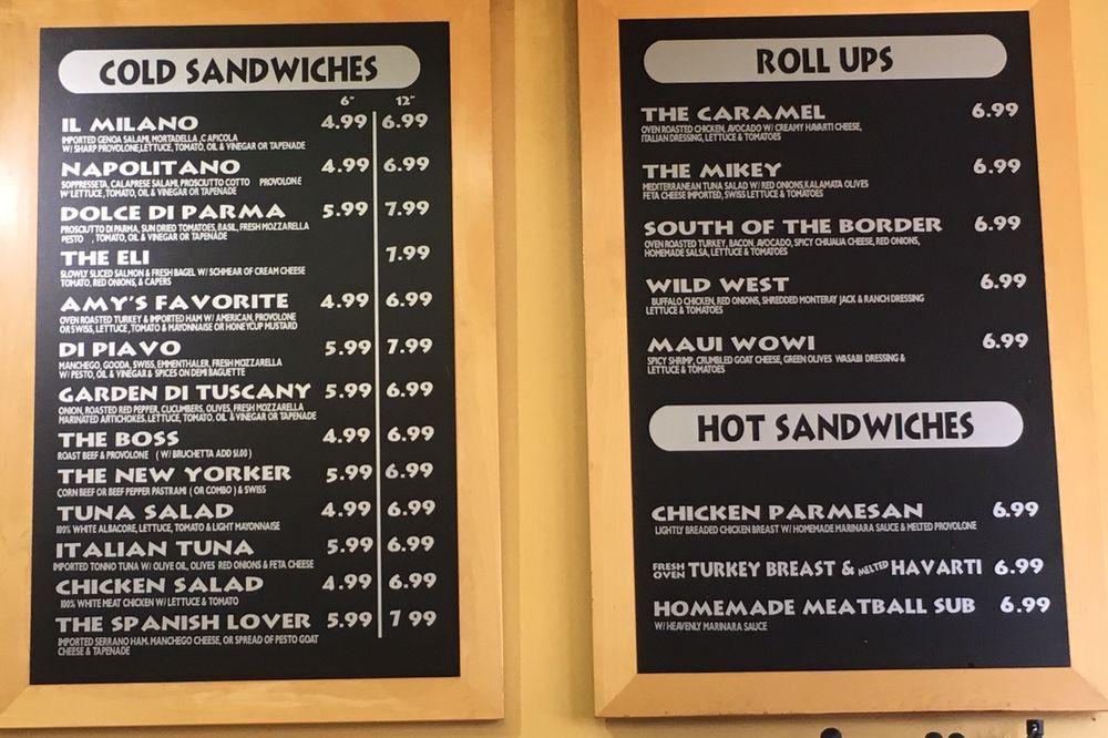Menu at Piatto Pronto restaurant, Chicago, N Clark St