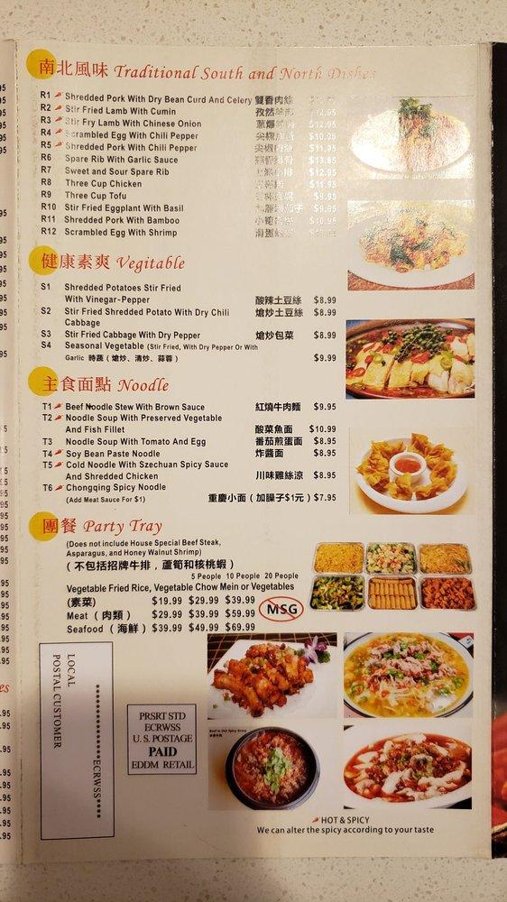 Carta de W Cafe, Eastvale