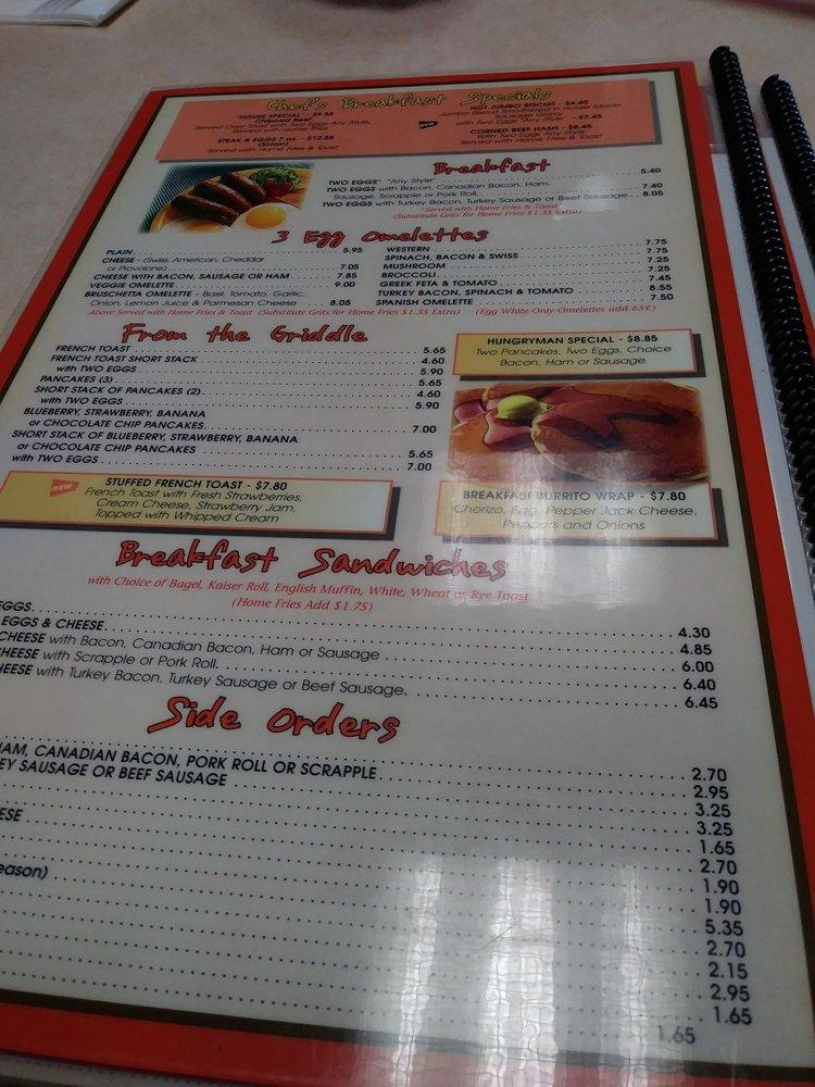 Menu at Perry's Cafe & Deli, Atlantic City
