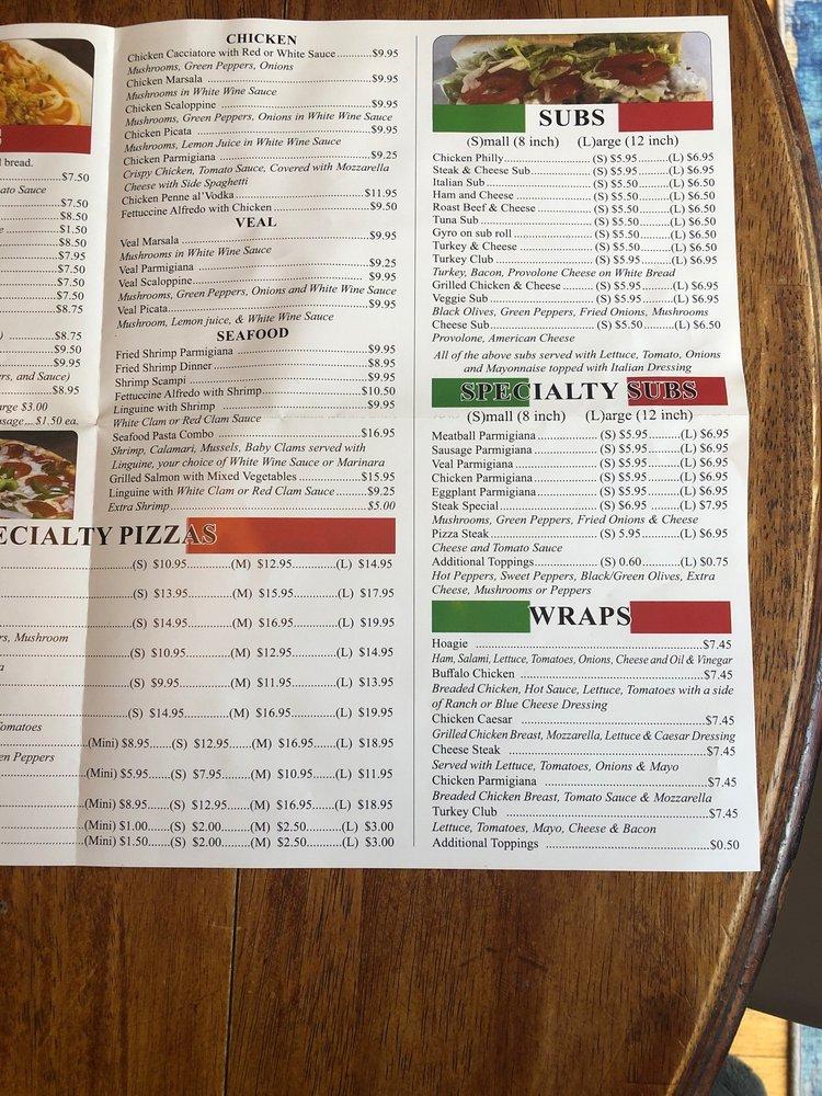Menu at Giuseppe's Pizza pizzeria, Richmond, Hull Street Rd