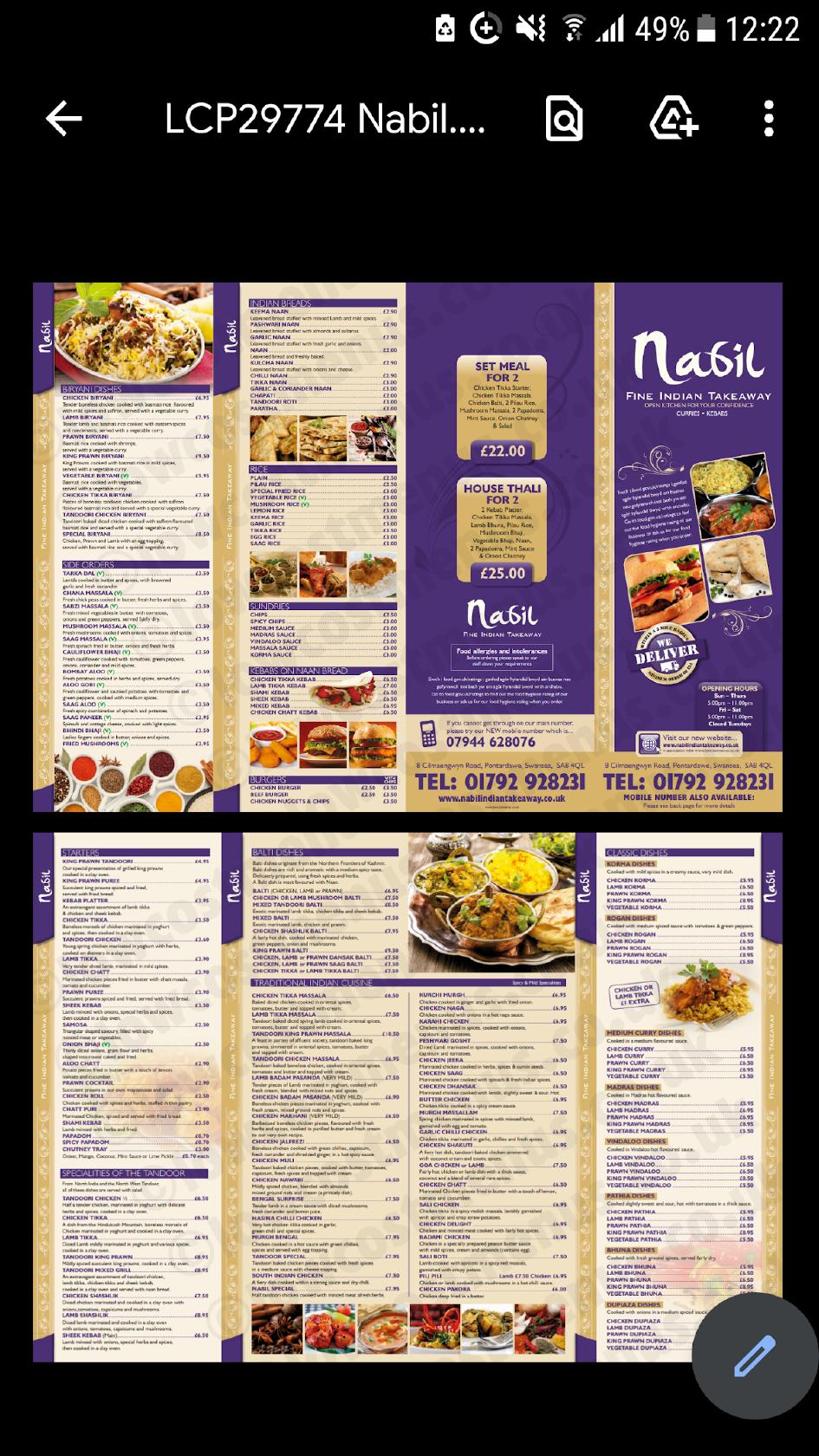 Nabil in Ystalyfera - Restaurant reviews