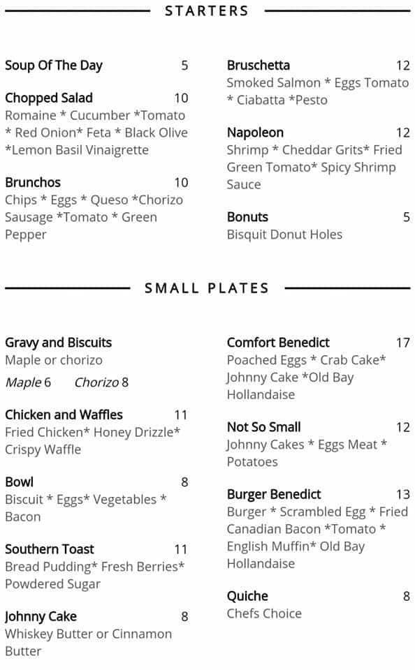 Menu at Rips Country Inn pub & bar, Bowie