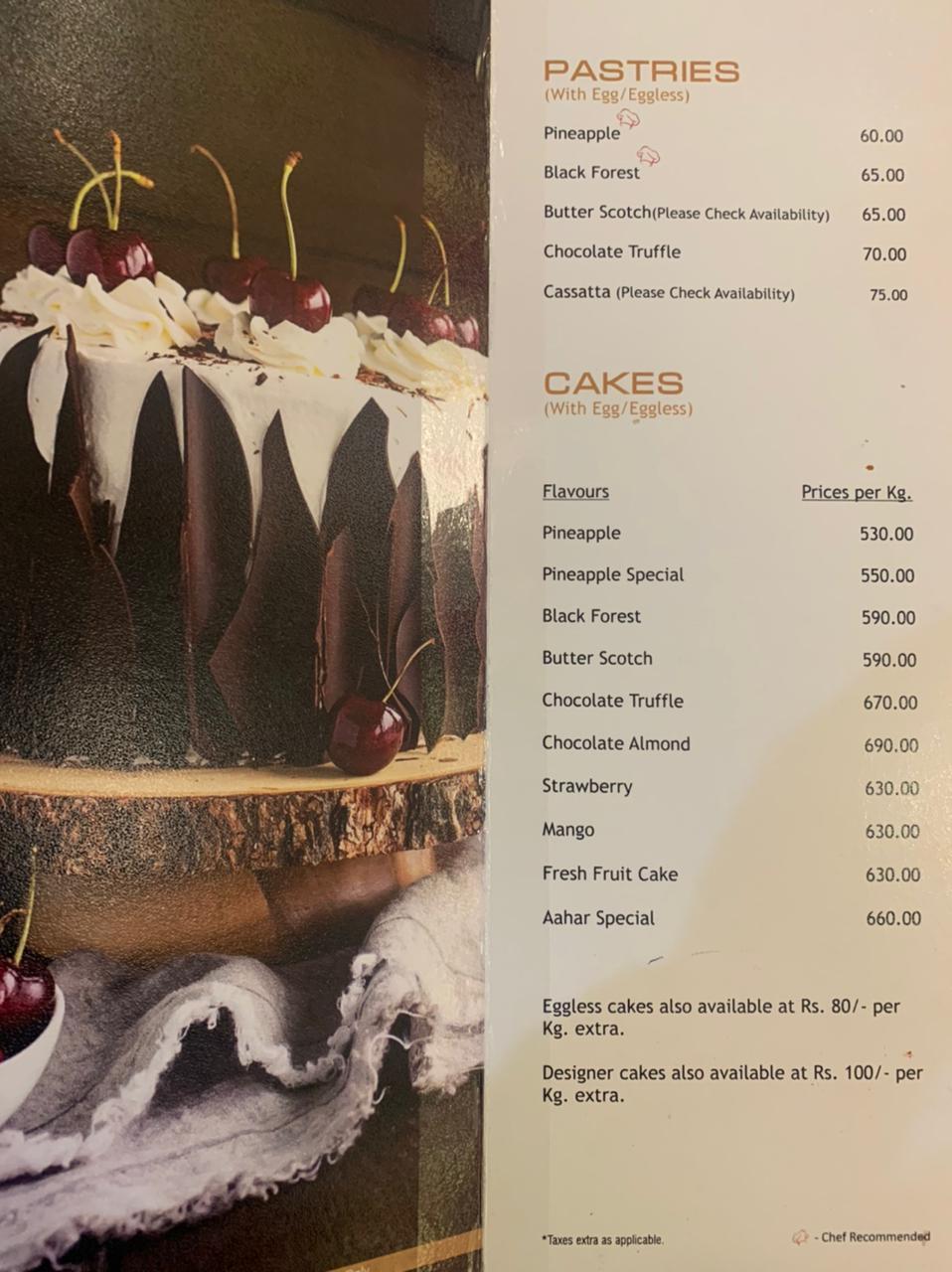Menu at Aahar Restaurant & Banquet, Agra