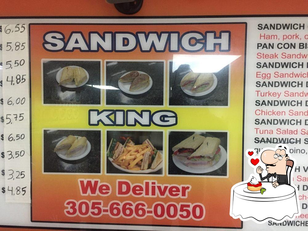 Sandwich King, 6791 SW 56th St #5721 in Miami - Restaurant menu and reviews