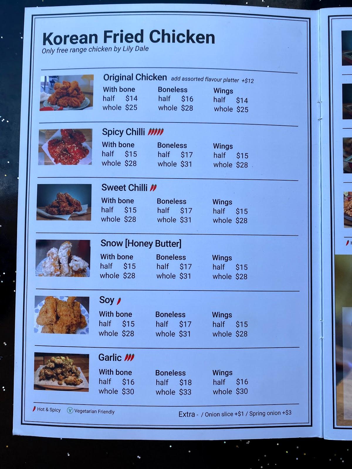 Menu at 7 Grams Restaurant, North Perth