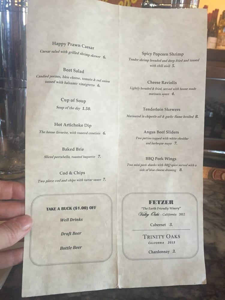 Menu at Buck's American Cafe, Everett