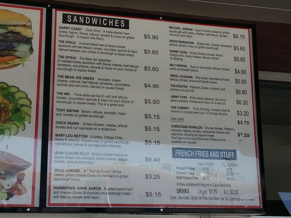 Carta del restaurante M V P's Grill, Long Beach, 5484 E Stearns St, Ste 2