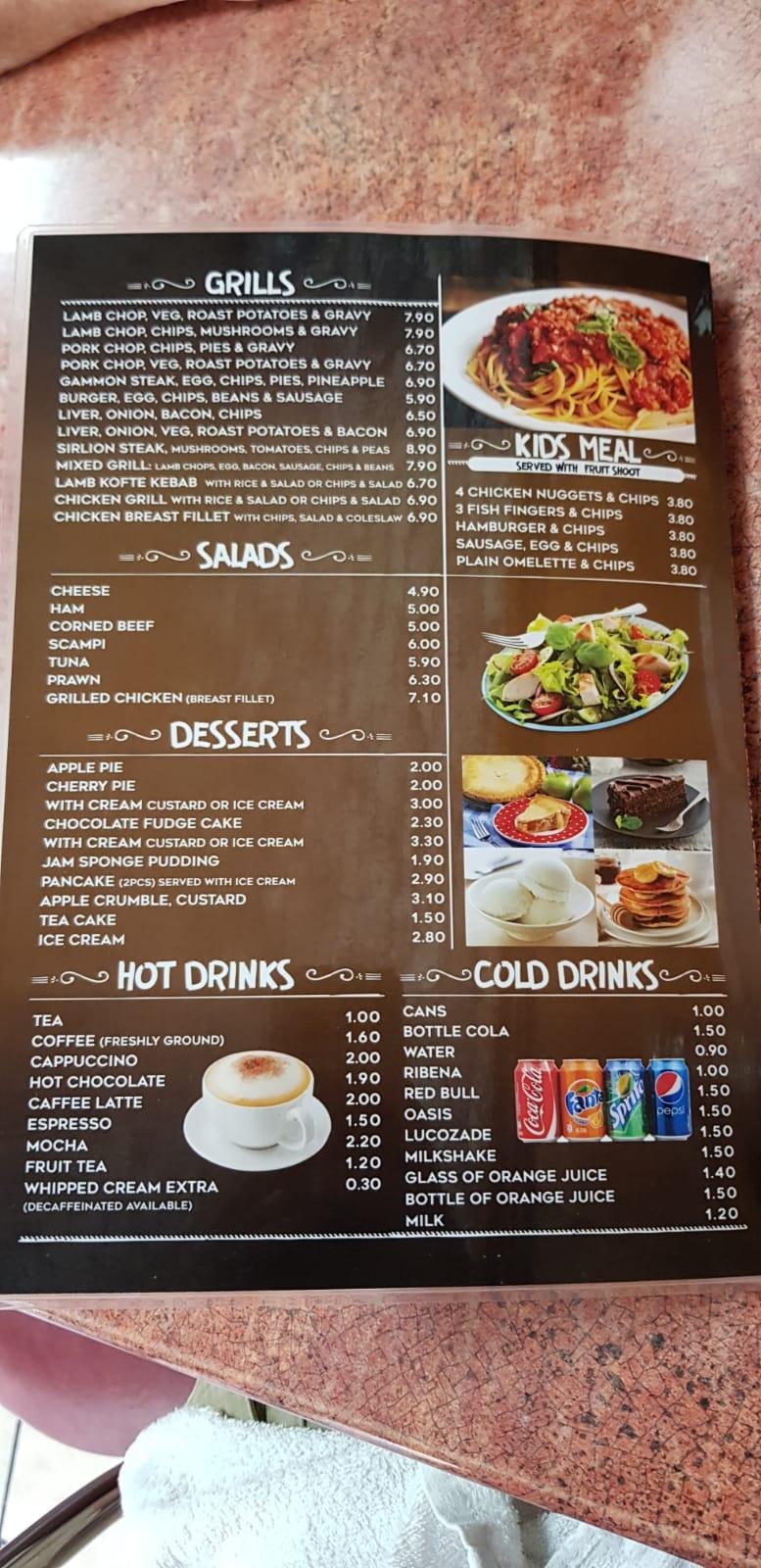 Menu at Market Cafe, Romford, 25 High St