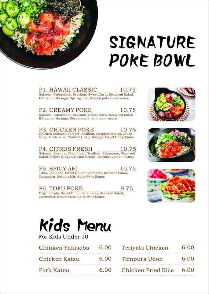 Menu at Uni Sushi and Ramen Lansing restaurant, East Lansing