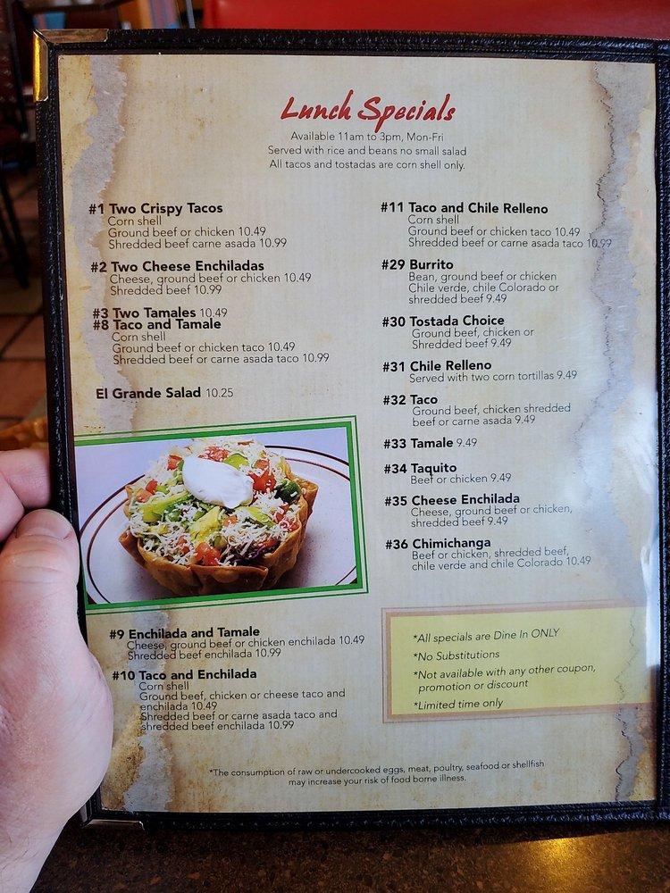 Menu at Cafe Delicias, Roseville, 211 Harding Blvd