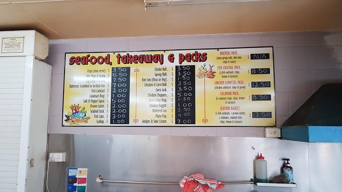 Menu at Cooke Park Cafe, Parkes