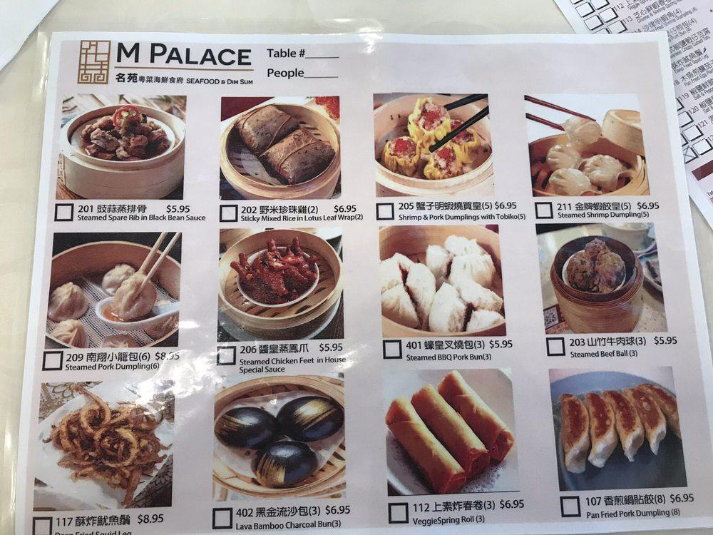 Menu at M Palace Seafood & Dim Sum Restaurant Ltd., Calgary