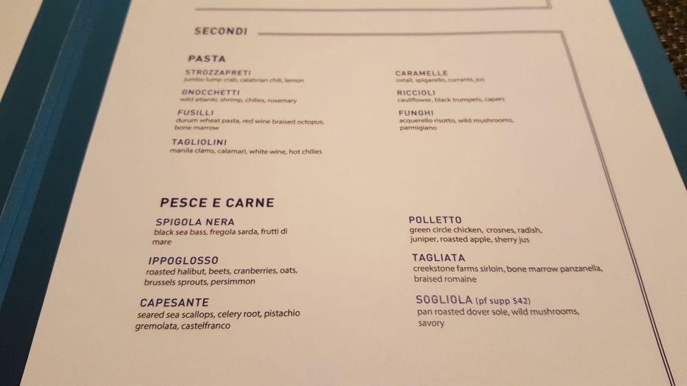 Menu at Marea pub & bar, West New York